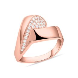Tony Fein Ring 'Schleifen' Damen Gr&ouml;&szlig;e 60 rosegold