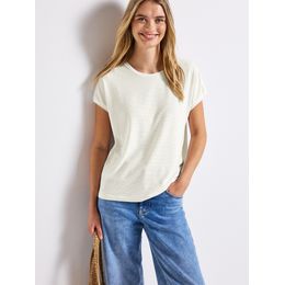 Street One T-Shirt Damen Gr&ouml;&szlig;e XS silber / offwhite