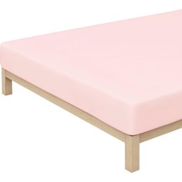 Spannbettlaken Schlafgut, lila, Mako-Zwirn-Jersey, Obermaterial: 95% Baumwolle, 5% Elasthan, Bettlaken, "Premium", Zero Waste Verpackung, PREMIUM