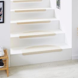 Stufenmatte ANDIAMO, B:65cm H:6,5mm L:28cm, beige, Obermaterial: 100% Polypropylen, Teppiche, "Casablanca, Made in Netherlands", Uni Farben,