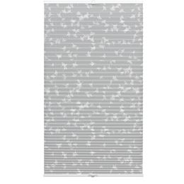 Plissee Gardinia, B:100cm H:130cm, grau, Obermaterial: 100% Polyester, Badezimmer, Plissees, "Dekor Ginkgo Oesyter Mushroom", Klemmtr&auml;ger mit