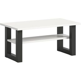 Couchtisch Inosign, B:90cm H:42cm T:50cm, grau, Wohnzimmer, Tische, "Rail, Breite 90 cm, mit Ablageboden, inklusive Kufengestell", Wohnzimmertisch,