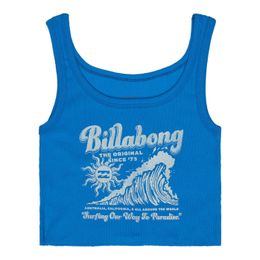 Billabong Damen T-Shirt "Surfing Our Way", blau, Gr. L, 100% Baumwolle, Shirts