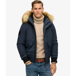 Superdry Herren Everest Bomber-steppjacke mit Kapuze Marineblau - Gr&ouml;&szlig;e: Xxl 1020202000536L6T005