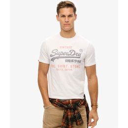 Superdry Men's Vintage Logo Heritage Relaxed T-shirt Wei&szlig; - Gr&ouml;&szlig;e: S 104040550317701C001