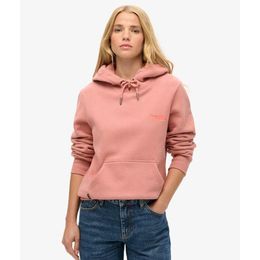 Superdry Damen Essential Logo Kapuzenpullover Pink - Gr&ouml;&szlig;e: 40 2102622501755MIP019