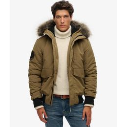 Superdry Herren Everest Bomber-steppjacke mit Kapuze Gr&uuml;n - Gr&ouml;&szlig;e: Xxl 1020202000536VD2005