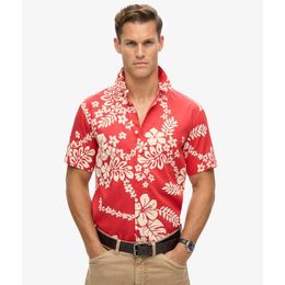 Superdry Herren Hawaii-hemd Rot/wei&szlig; - Gr&ouml;&szlig;e: S 10410090001542DZ001