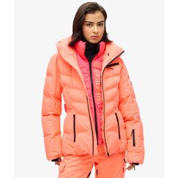 Superdry Damen Gesteppt Luxe Ski Jacke, Koralle - Gr&ouml;&szlig;e: 40 2082321100074T7G019