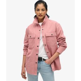 Superdry Women's Workwear-hemdjacke Pink - Gr&ouml;&szlig;e: 44 2102824000379MIP025
