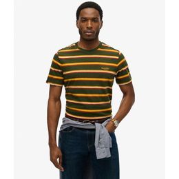 Superdry Herren Essentials Stripe T-shirt Green - Gr&ouml;&szlig;e: L 1040405000720F8X003