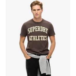 Superdry Herren Gr&uuml;n Vintage Athletic Kurzarm-T-Shirt mit Logo-Druck, Gr&ouml;&szlig;e: S 10404055030943JZ001