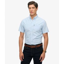 Superdry Herren Oxford Kurzarmhemd Blau - Gr&ouml;&szlig;e: XL 1041009000212BYE004
