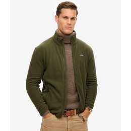 Superdry Herren Polar Fleece Rei&szlig;verschlussjacke Gr&uuml;n - Gr&ouml;&szlig;e: S 10406075008481KM001