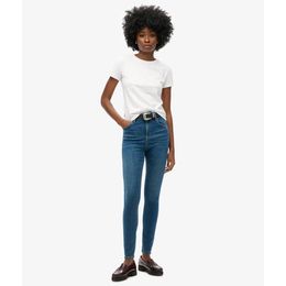 Superdry Damen Skinny Jeans aus Bio-baumwolle mit Hohem Bund Dunkelblau - Gr&ouml;&szlig;e: 28/32 21236320002227NJ056
