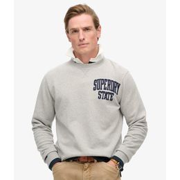Superdry Herren Vintage Athletic Rundhals-sweatshirt Grau - Gr&ouml;&szlig;e: M 1040607500801C6M002