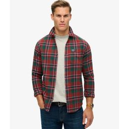 Superdry Herren Lang&auml;rmeliges Holzf&auml;llerhemd aus Baumwolle Rot - Gr&ouml;&szlig;e: Xxl 1041009500558B6D005