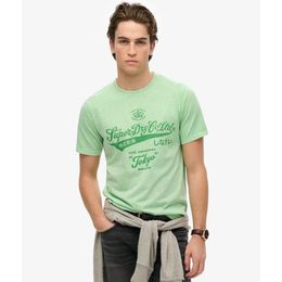Superdry Herren Locker Geschnittenes, Verwaschenes Workwear T-shirt Green - Gr&ouml;&szlig;e: M 1040405503184E8R002