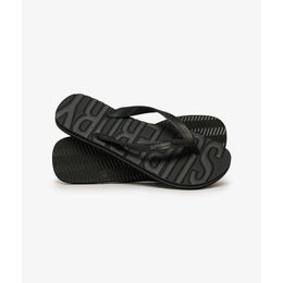 Superdry Men's Core Flip-flops mit Logo Schwarz - Gr&ouml;&szlig;e: 12-13 109861890015802A906