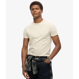 Superdry Herren Essential T-Shirt Aus Bio-Baumwolle Mit Logo, Creme, Gr&ouml;&szlig;e: M 10404050005568ZU002