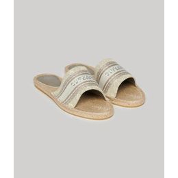 Superdry Damen Canvas-sandalen mit Espadrilles-overlay Wei&szlig; - Gr&ouml;&szlig;e: 38 21794223000122JS034