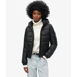 Superdry Damen Sports Bomberjacke mit Steppung Schwarz - Gr&ouml;&szlig;e: 36 208221850055202A030
