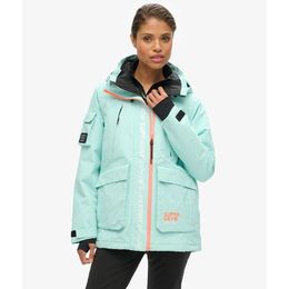 Superdry Damen Ultimate Rescue Ski Jacke, Hellblau - Gr&ouml;&szlig;e: 38 2082321100073DCN017