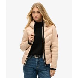 Superdry Damen Storm Hybridstrickjacke mit Kapuze Beige - Gr&ouml;&szlig;e: 40 20822185006122WV019
