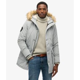 Superdry Herren Everest Parka mit Kapuze und Kunstfellbesatz Hellblau - Gr&ouml;&szlig;e: S 1020202000491PJN001