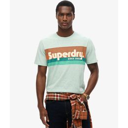 Superdry Herren L&auml;ssiges Terrain T-shirt mit Streifen und Logo Grey - Gr&ouml;&szlig;e: M 1040405503252F9C002