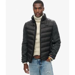 Superdry Herren Storm Wattierte Strick-hybridjacke Schwarz - Gr&ouml;&szlig;e: L 102020200058702A003