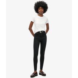 Superdry Damen Skinny Jeans aus Bio-baumwolle mit Hohem Bund Schwarz - Gr&ouml;&szlig;e: 26/30 21236320002223LX414