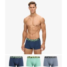 Superdry Herren Boxershorts im Dreierpack Blau - Gr&ouml;&szlig;e: L 10781166001041NG003