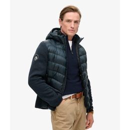 Superdry Herren Storm Hybrid-strickjacke mit Kapuze Marineblau - Gr&ouml;&szlig;e: M 1020202000602AGT002