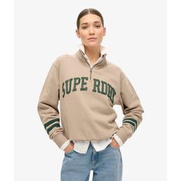 Superdry Damen Athletic Essentials Sweatshirt mit Applikation Grau - Gr&ouml;&szlig;e: 36 21026235006522WE030