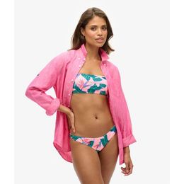 Superdry Damen Bandeau-bikinioberteil mit Tropischem Print Pink - Gr&ouml;&szlig;e: 40 21240350004382CY019