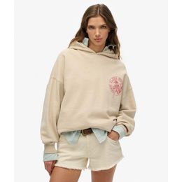 Superdry Damen Lo-fi Outdoor Hoodie in &Uuml;bergr&ouml;&szlig;e Grau - Gr&ouml;&szlig;e: 44 21026225018217SJ025