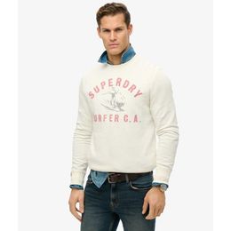 Superdry Herren L&auml;ssiges Lo-fi Outdoor Sweatshirt mit Rundhalsausschnitt Creme - Gr&ouml;&szlig;e: L 104060750082222C003