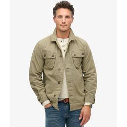 Superdry Herren Gr&uuml;n Military Hemdjacke, Gr&ouml;&szlig;e: L - Gr&ouml;&szlig;e: L 10410095005679ZD003