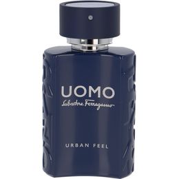 Herren Eau de Toilette "UOMO Urban Feel", 50ml, blau, Salvatore Ferragamo, Parfüms, mit blumig-fröhlicher Duftnote