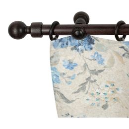 Gardinenstange SN DECO GROUP, L:120cm, grau, Holzwerkstoff, Gardinenstangen, "Giro", 28 mm, Holz, verschiedenen L&auml;ngen und Farbe, Komplettset
