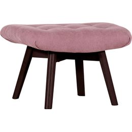 Hocker GUTMANN FACTORY, B:65cm H:41cm T:45cm, rosa, 100% Polyester, Wohnzimmer, Hocker, "Zero"