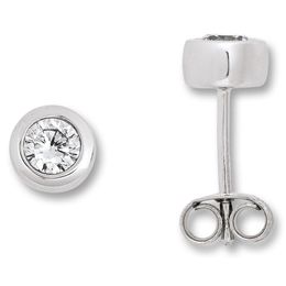 ONE ELEMENT Damen Paar Ohrh&auml;nger "Zirkonia Zarge Ohrringe Ohrstecker aus 925 Silber", Damen, Silber 925 (Sterlingsilber), silber, Silber 925