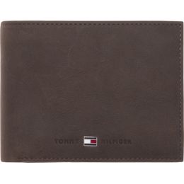 Tommy Hilfiger Damen Geldbörse "JOHNSON CC FLAP AND COIN POCKET", braun, Leder, Basic, Kleinlederwaren, aus hochwertigem Leder