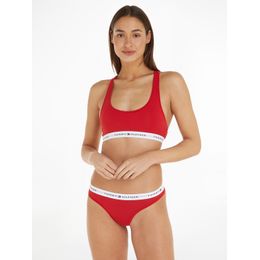 Damen Sport-Bustier, Tommy Hilfiger Underwear, Gr. S, rot, Stoff, Obermaterial: 53% Baumwolle, 35% Modal, 12% Elasthan, unifarben, BHs, mit Tommy