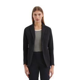 Marc O'Polo MARC O'POLO Damen Jerseyblazer "aus Organic Cotton-Mix", blau, Gr. 34, unifarben, Obermaterial: 97% Baumwolle, 3% Elasthan, Blazer
