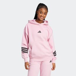 Damen Kapuzensweatshirt "W FI 3S OH HD", pink, Gr. XS, adidas Sportswear, Obermaterial: 67% Polyester, 33% Baumwolle, Sweatshirts