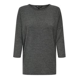 Only Damen 3/4-Arm-Shirt "ONLGLAMOUR 3/4 TOP JRS NOOS", schwarz, Gr. S, meliert, Single Jersey, Obermaterial: 65% Polyester, 30% Viskose, 5%