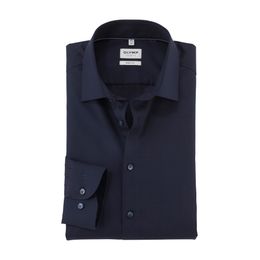 OLYMP Herren Businesshemd "Level Five body fit", blau, Gr. 46, Web, Obermaterial: 97% Baumwolle, 3% Elastolefin, Hemden, schlichtes Design