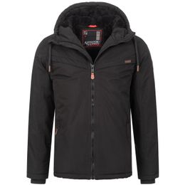 Herren Winterjacke "ASLighty", schwarz, Gr. L, Alessandro Salvarini, Obermaterial: 100% Polyester, Jacken, innen komplett mit warmem Teddyfell